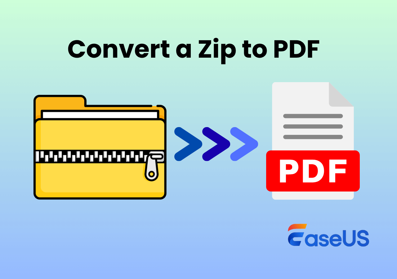 Quick Ways to Convert a ZIP File to PDF Online/Offline - EaseUS