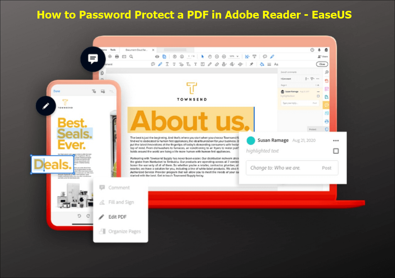 How To Password Protect A PDF In Adobe Reader EaseUS