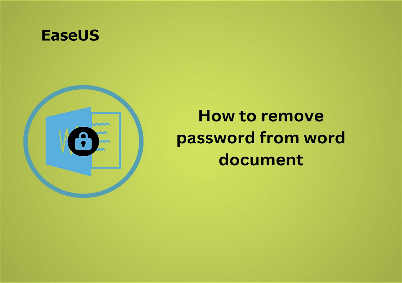 How To Remove Password From Word Document Step by Step Guide EaseUS