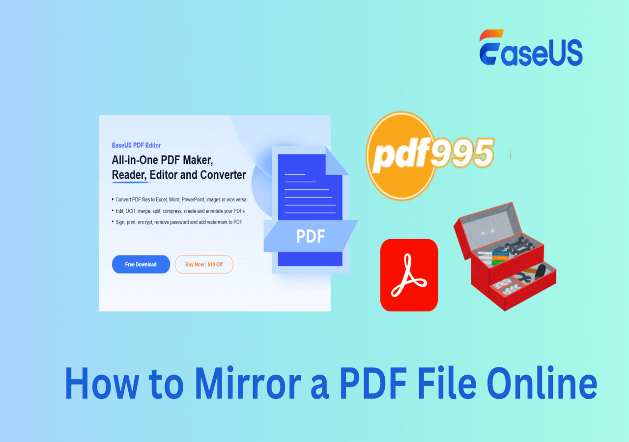 How to Mirror a PDF File Online [Flip PDF Pages Guide]