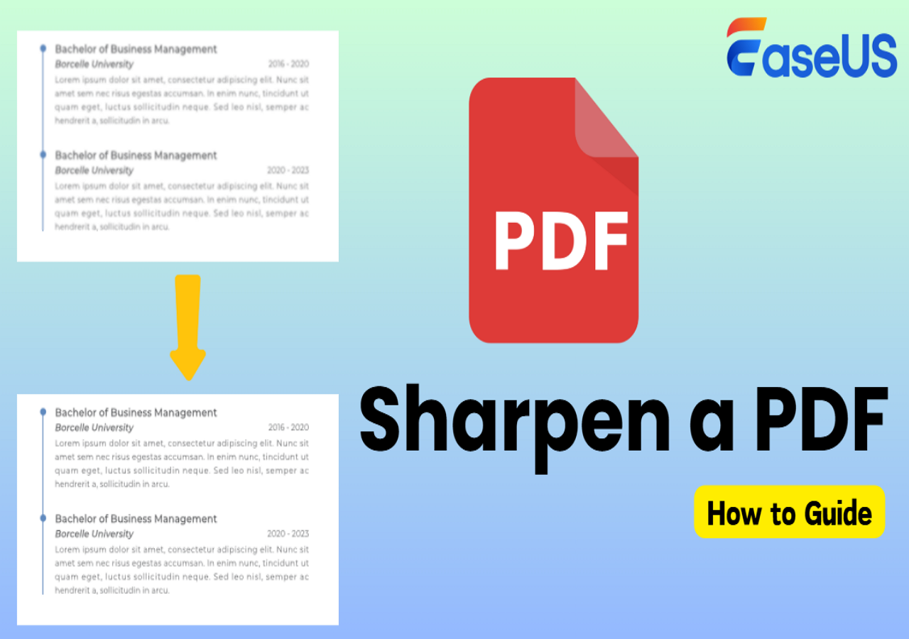 How to Sharpen PDF | 3 PDF Sharpeners💡