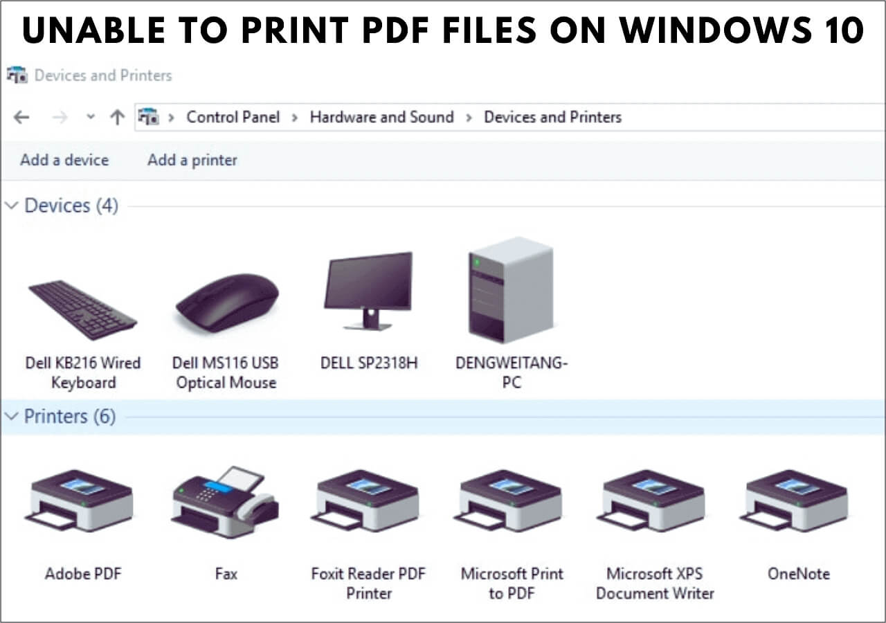 Unable To Print PDF Files On Windows 10 Workable Solutions 