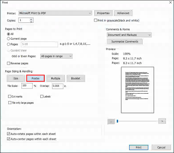 PDF To Poster How To Print PDF As A Poster In Seconds 2022 EaseUS