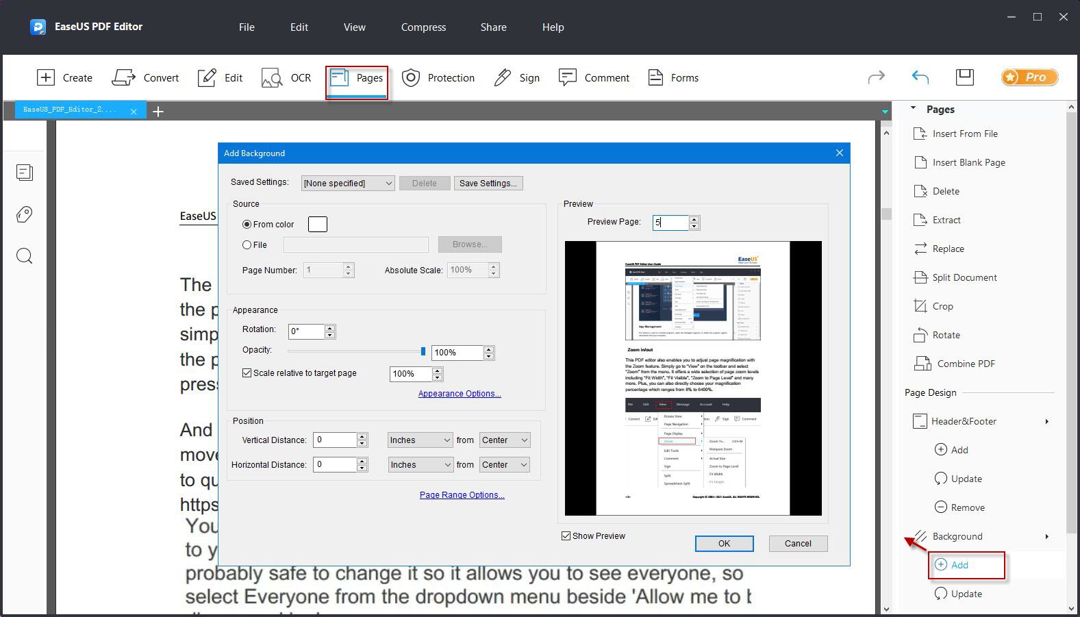 EaseUS PDF Editor Online Guide