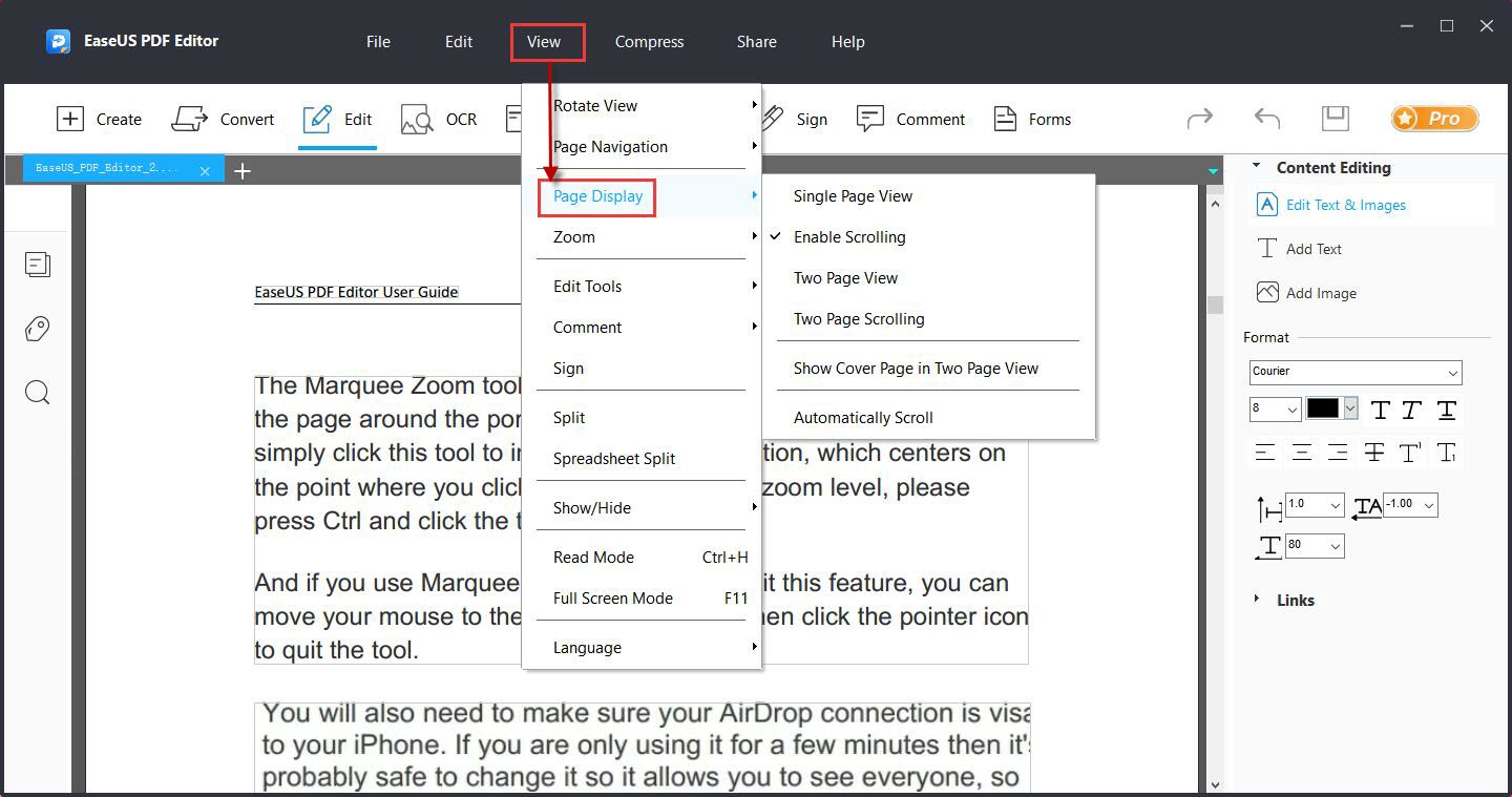 EaseUS PDF Editor Online Guide
