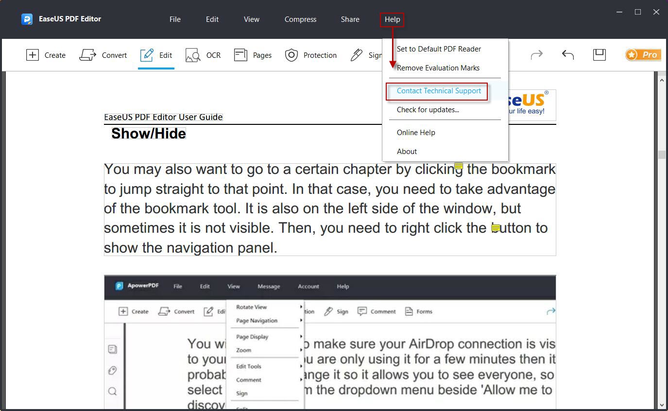 EaseUS PDF Editor Online Guide