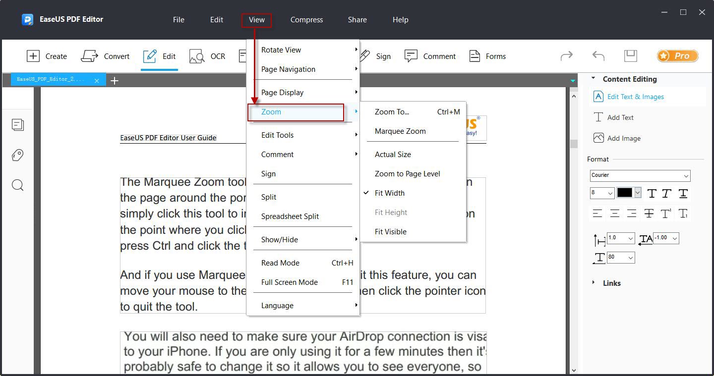 EaseUS PDF Editor Online Guide
